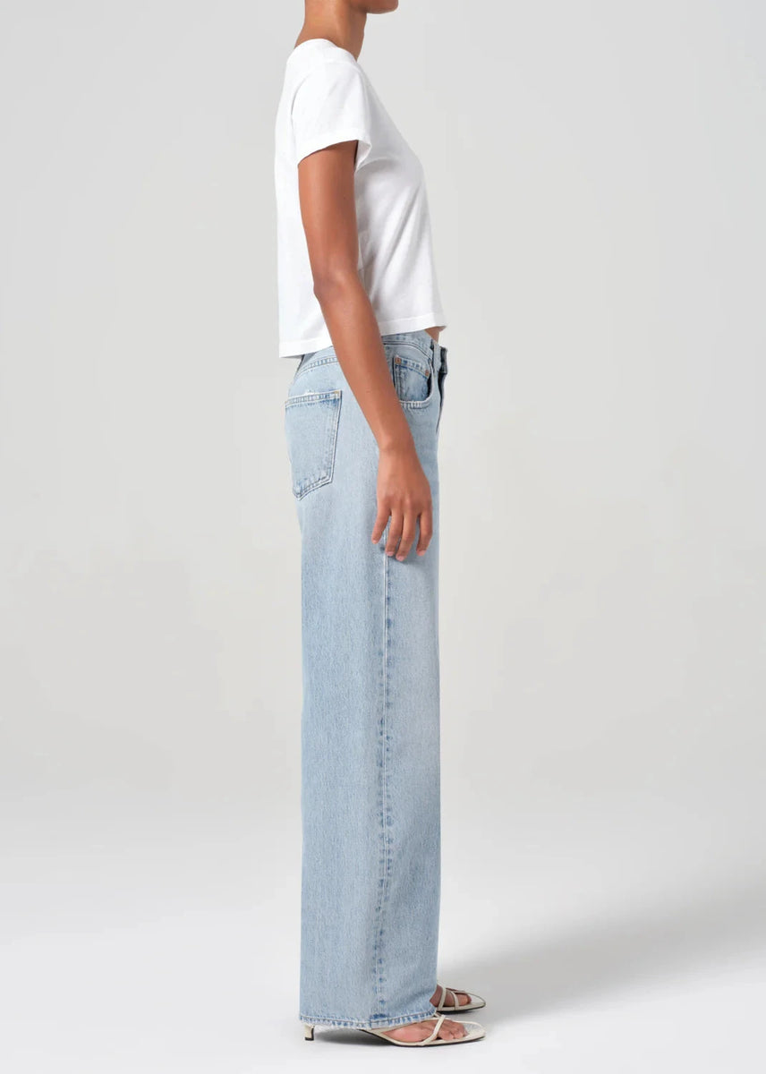 AGOLDE Low Curve Jean in Force | AGOLDE Barrel Jean at Bella Maas Boutique