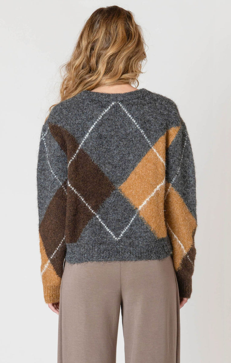 Dex Patty Argyle Knit Sweater | Bella Maas Boutique